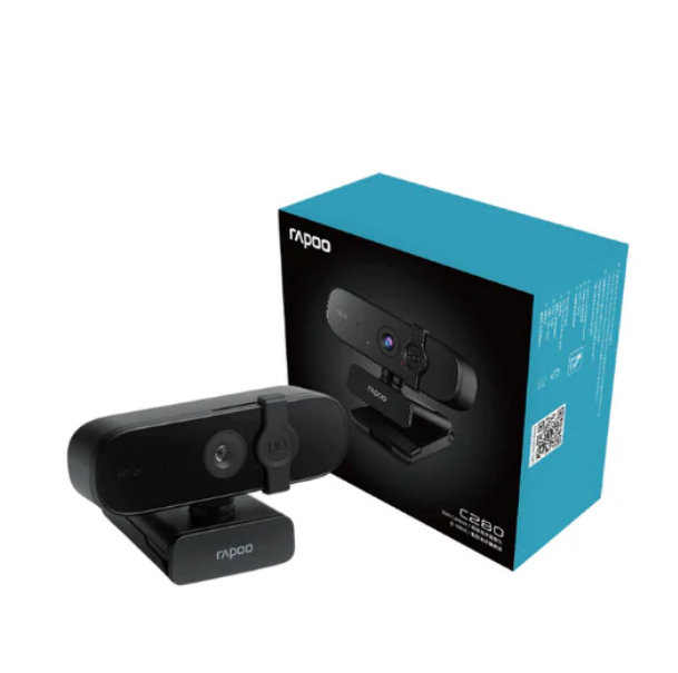 RAPOO C280 WEBCAM 2K HD USB2.0 MIC ROTATABLE CAMERA | طه كمبيوتك
