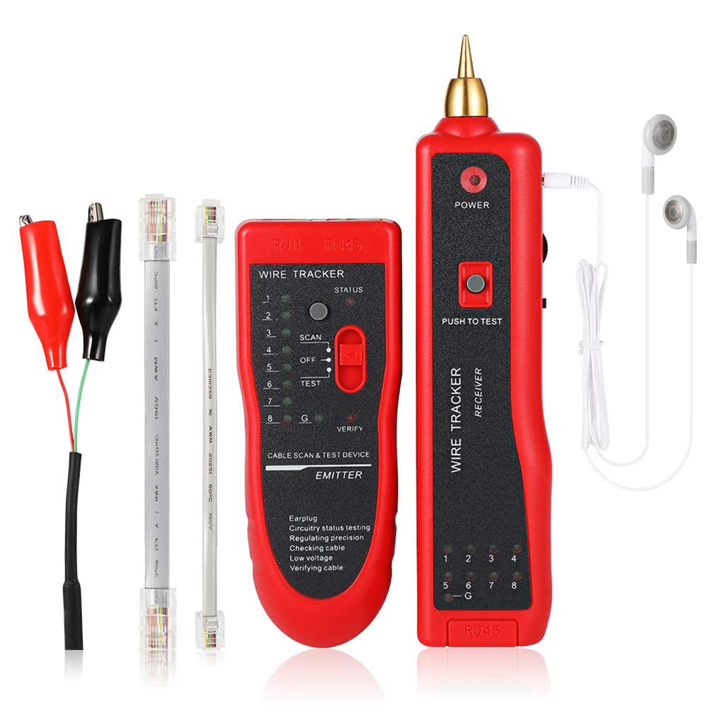 Wire Tracker RJ11 RJ45 Cable Tester Line Finder Ethernet LAN Network ...